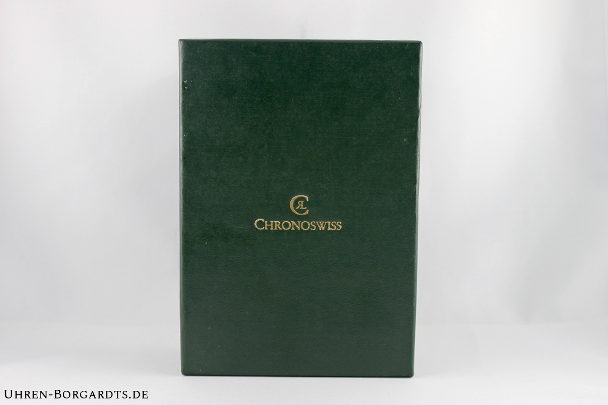 Chronoswiss Holz Box mit Überkarton Maße 16 x 11 x 5cm